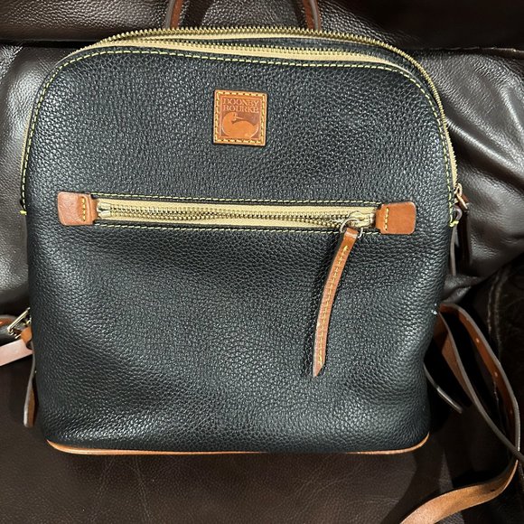 Dooney & Bourke | Bags | Dooney Bourke Large Black Pebble Grain ...